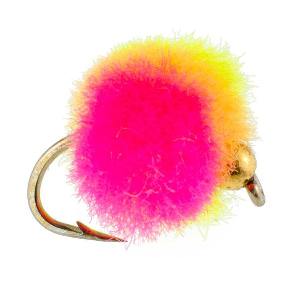 Bead Head Clown Egg Fly – 1 Dozen, Hook Size 16 - Midcurrent