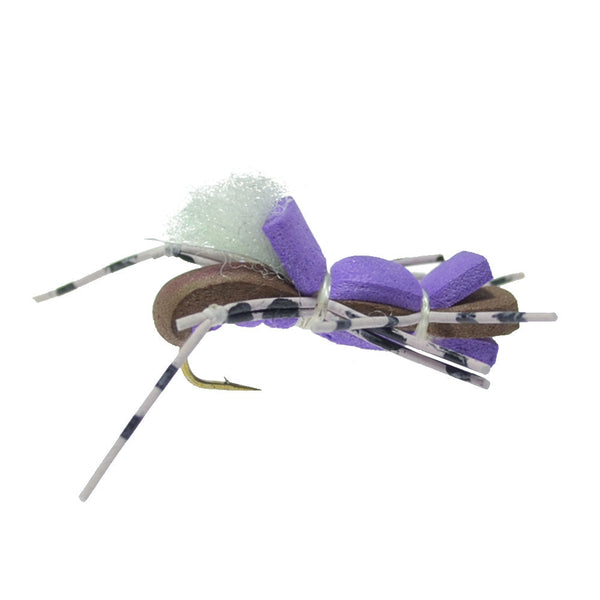 4 Pack Fat Albert Purple Foam Body Grasshopper Fly - Hook Size 10 ...