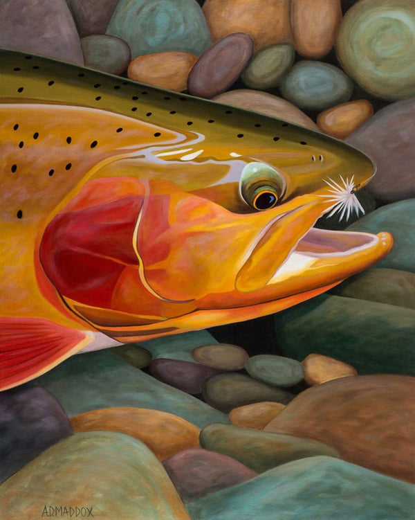 AD Maddox Fly Fishing Art "Golden Catch" | MidCurrent - Midcurrent