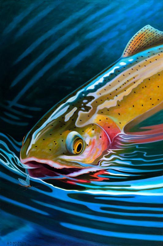 AD Maddox Fly Fishing Art - Midcurrent